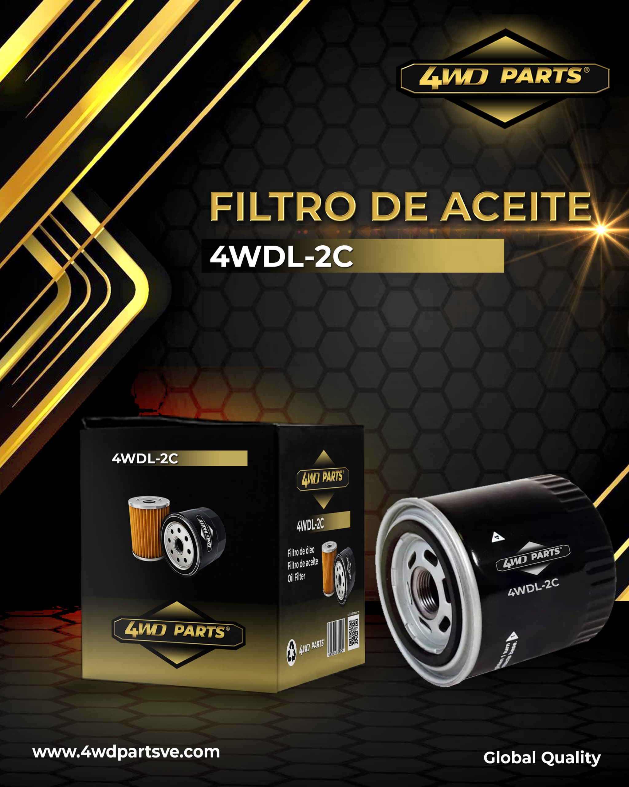 Filtro de aceite 4WDL-2C – 4WD Parts