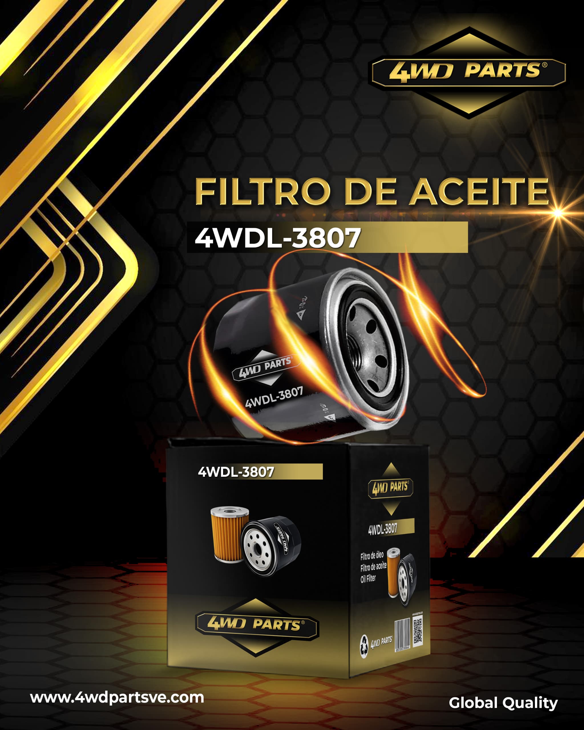 Filtro de aceite 4WDL-3807 – 4WD Parts